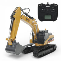 1580 Huina FULL METAL Excavator + Remote Control Accessories 1:14 Scale ...