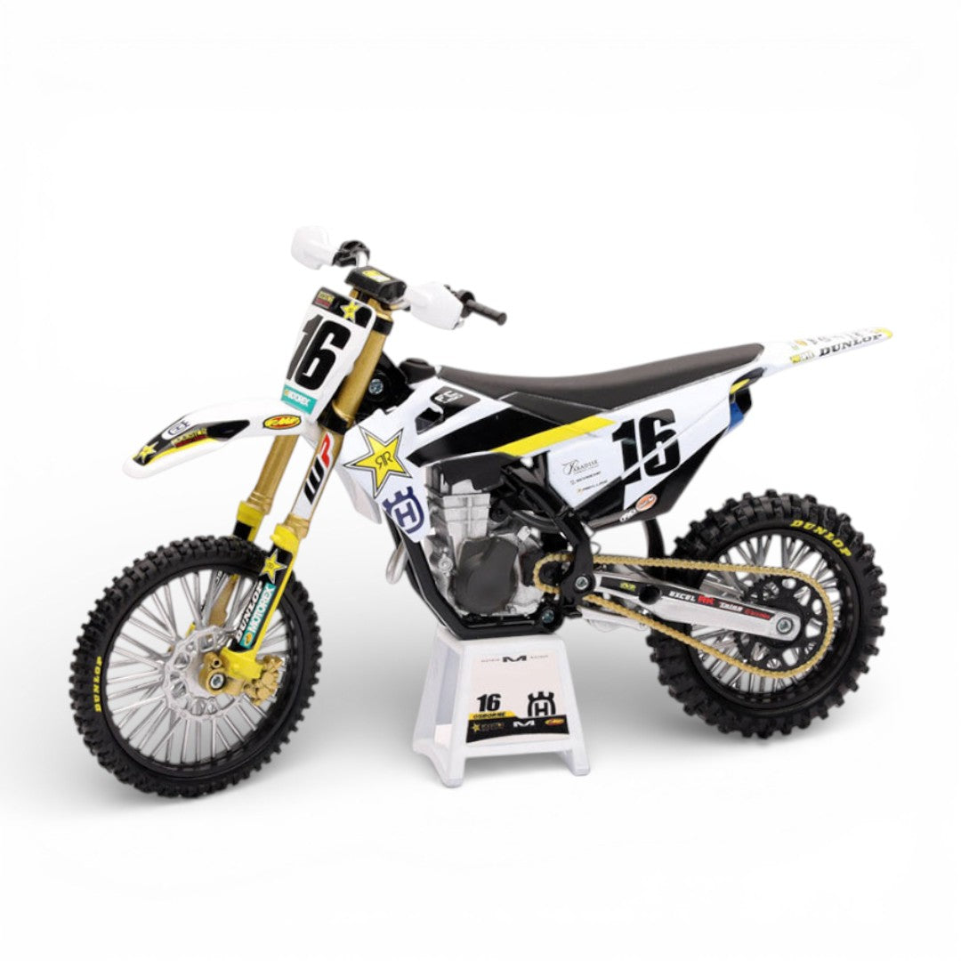 Husqvarna FC450 Factory Racing Team Motorcycle 1:12 Scale – katzerperu.com